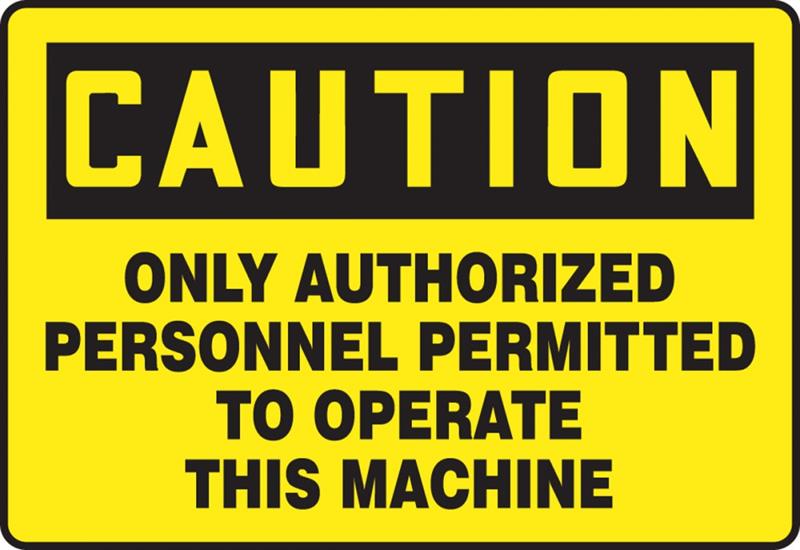 Accuform Manufacturing Inc Meqm710vs Osha Caution Safety Sign Only